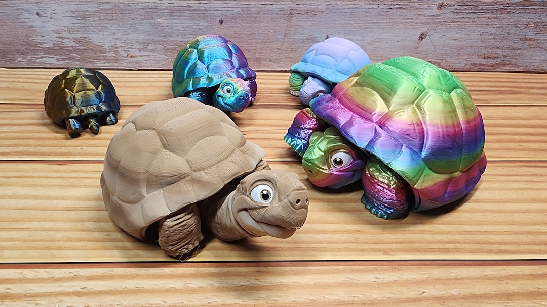 Articulated Tortoise - Retractable Head + Feet - 4 Sizes & Lots of ...