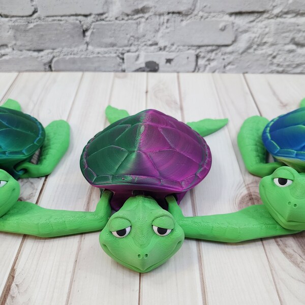 Articulated Stl Sea Turtle - Etsy