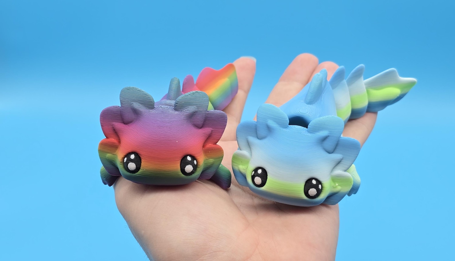 Tadpole Axolotl - 3d Printed Articulated Fidget - Lots of Colors ...