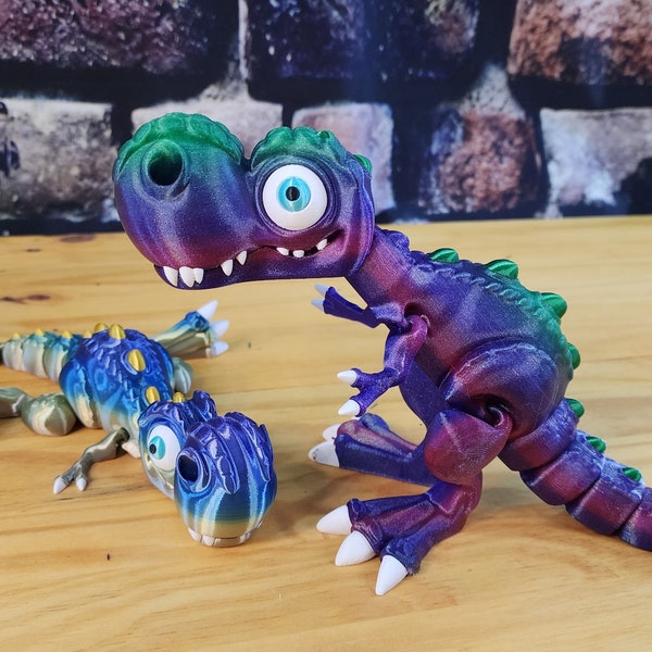 Flexible T Rex Toy Articulated 3d - Etsy