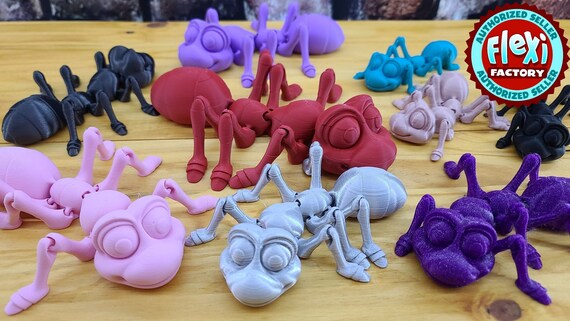Magic Articulated Ant 5 Sizes & 60 Colors Flexible Fidget - Etsy