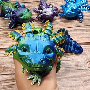 Articulated Robot Axolotl - Robolotl - 3 Styles & 80+ Colors - Flexible ...