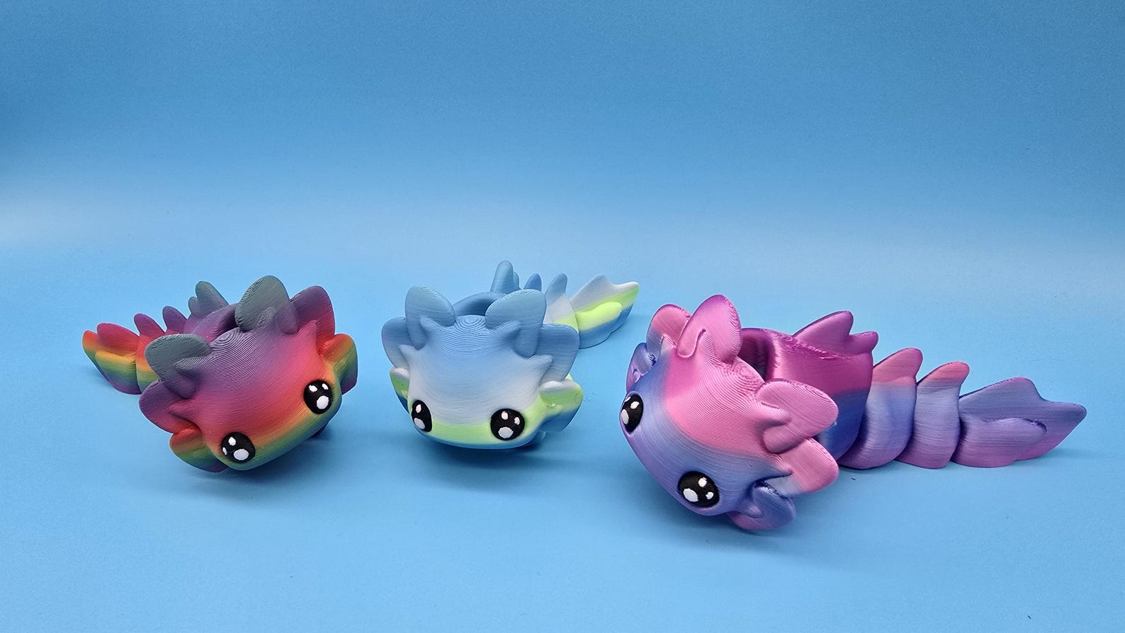 Tadpole Axolotl - 3d Printed Articulated Fidget - Lots of Colors ...