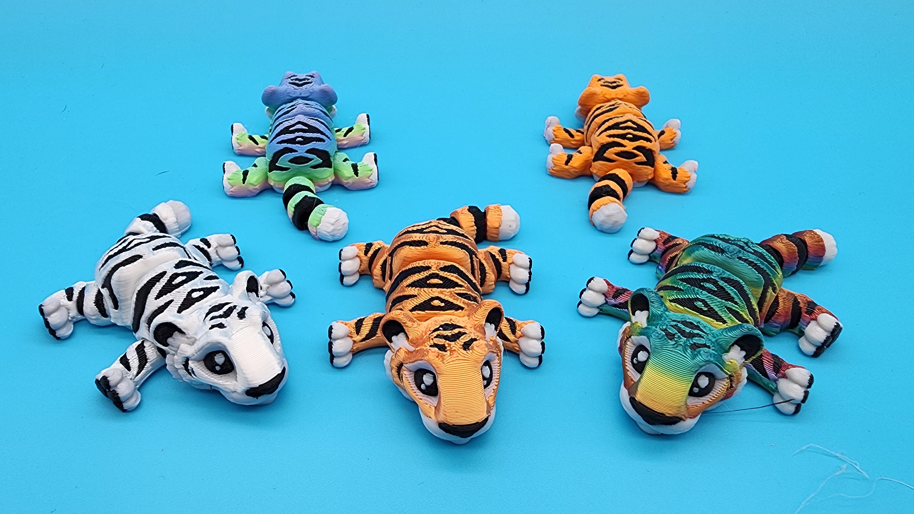 Mini Tiger - Grab Bag - Egg Option - 3d Printed Articulated Mini ...