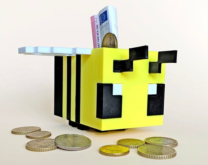 Minecraft Bee Money Bank 3D Print Piggy Bank, Unique Penny Bank Gift ...