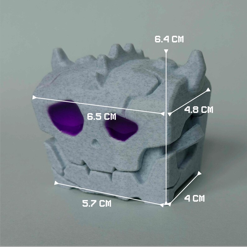 Zelda Skull Box "purple" | 3D Print Bokoblin Chest, Table Top Organiser ...
