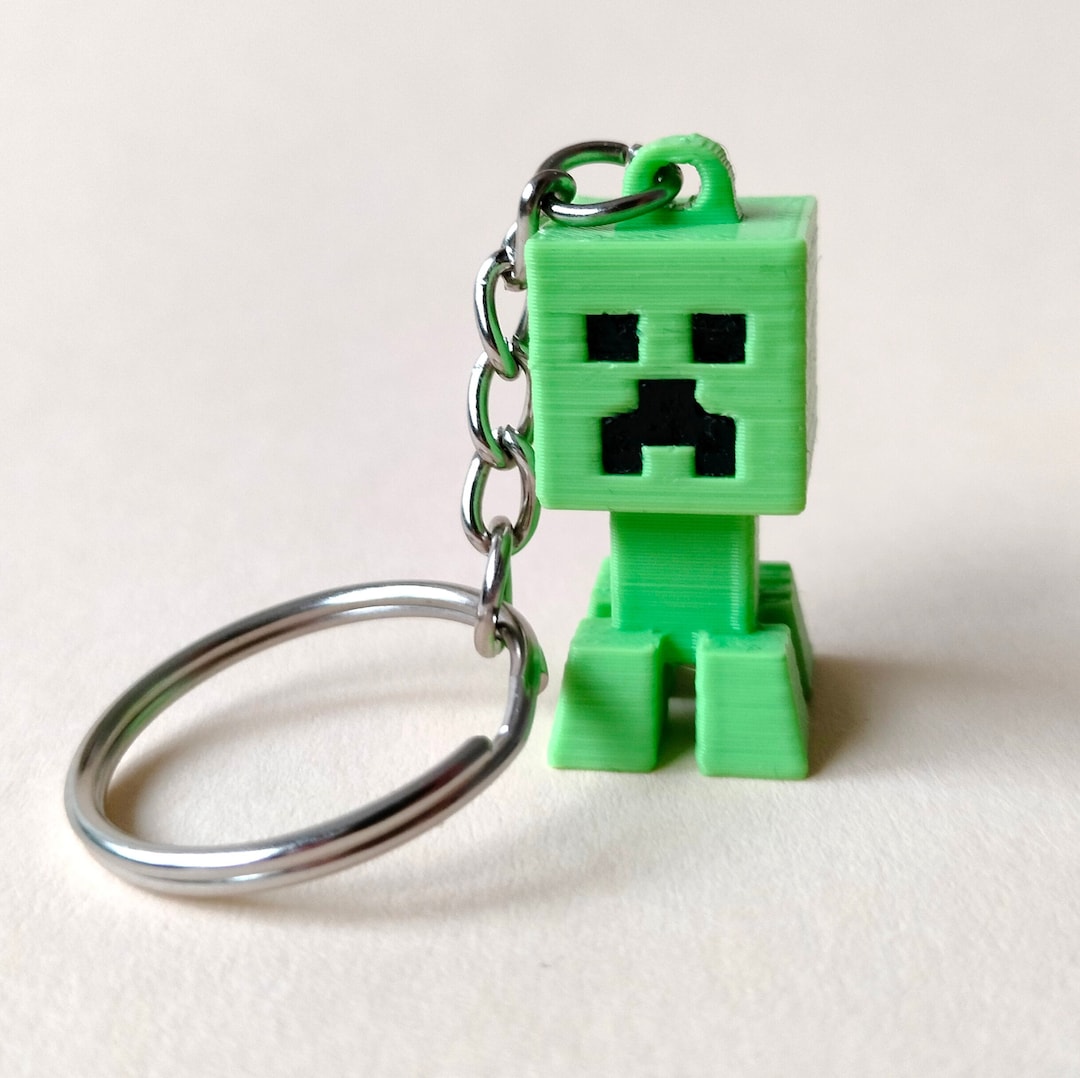 Minecraft Creeper Keychain | 3D Print Accessories, Gaming Decoration ...