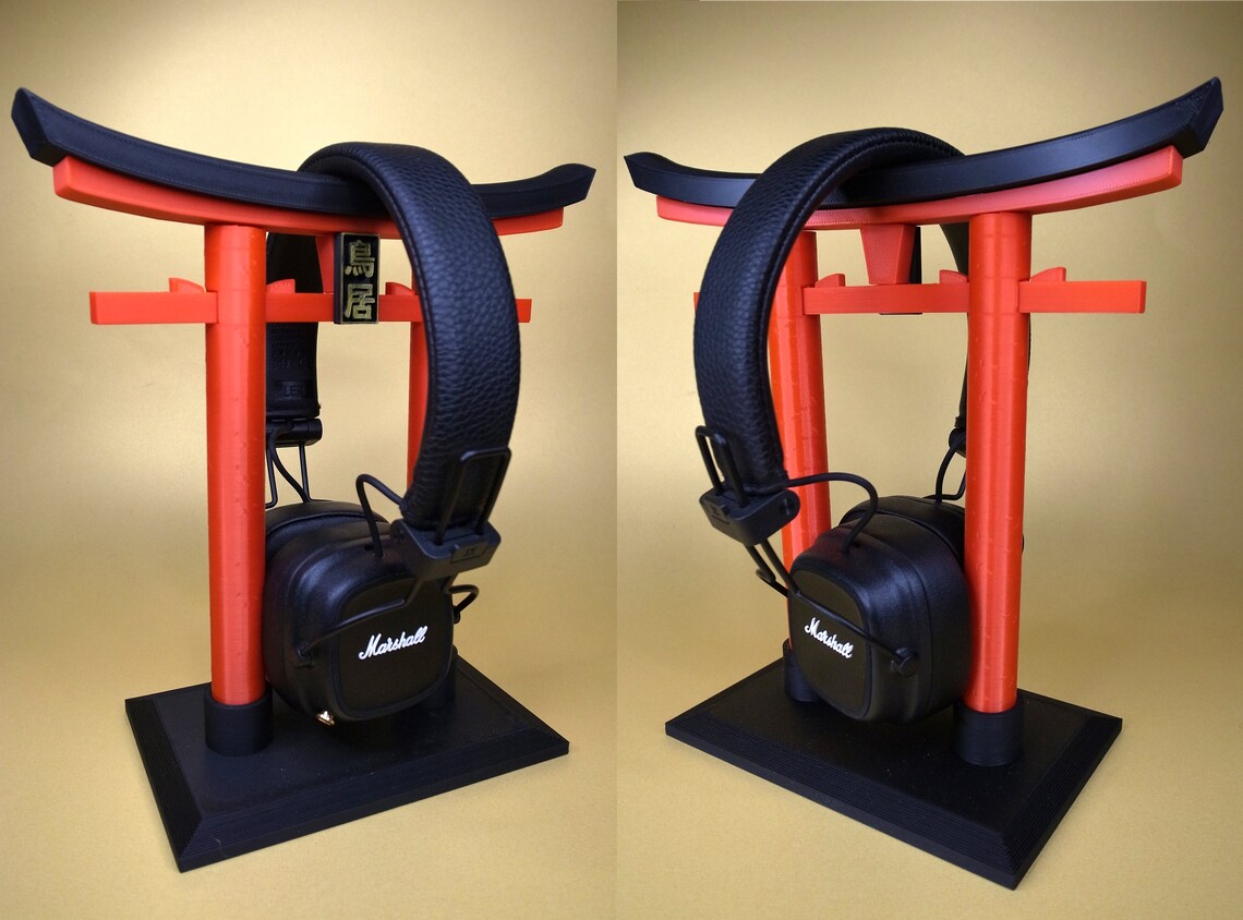 Headphone Stand Japanese Torii Gate 3D Printed & Assembled - Etsy