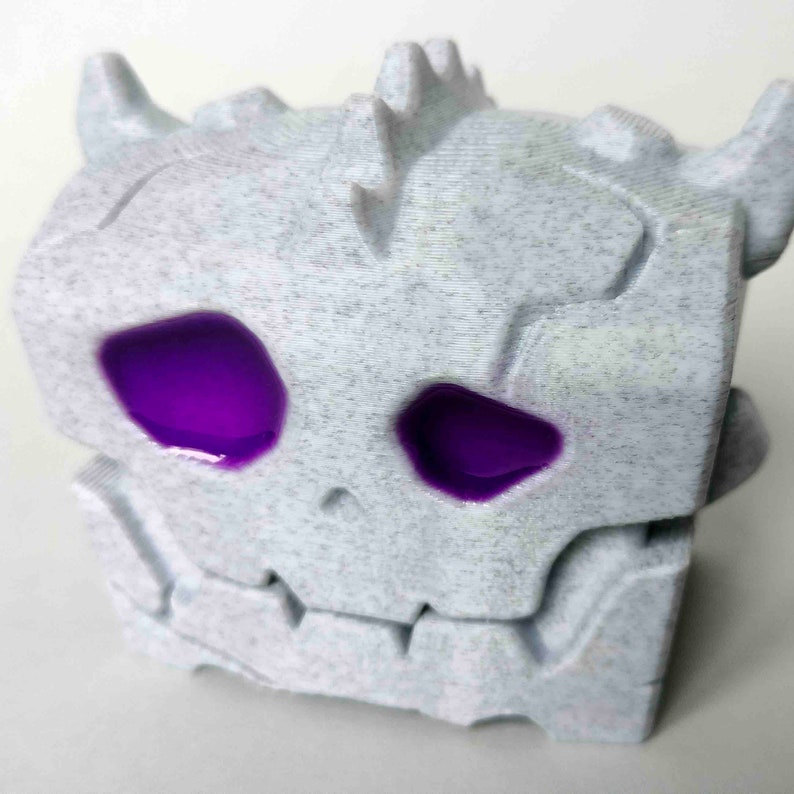 Zelda Skull Box "purple" | 3D Print Bokoblin Chest, Table Top Organiser ...