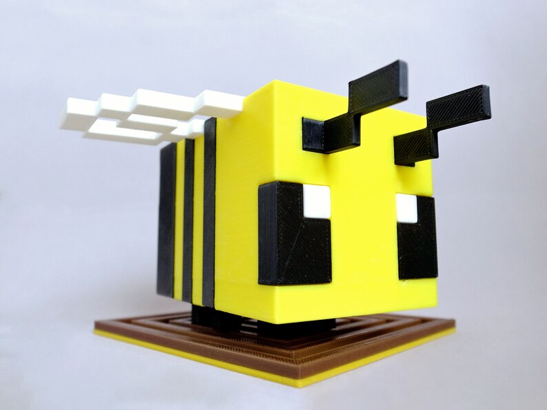 Minecraft Bee 3D Print Planter Cute Plant Pot Drainage - Etsy