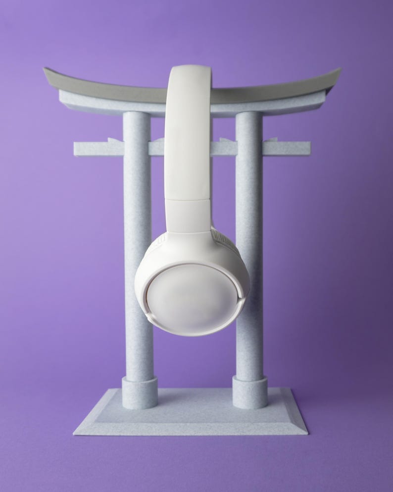 Japanese Stone Torii Gate Headphone Stand | Ishidorii Headset Display ...