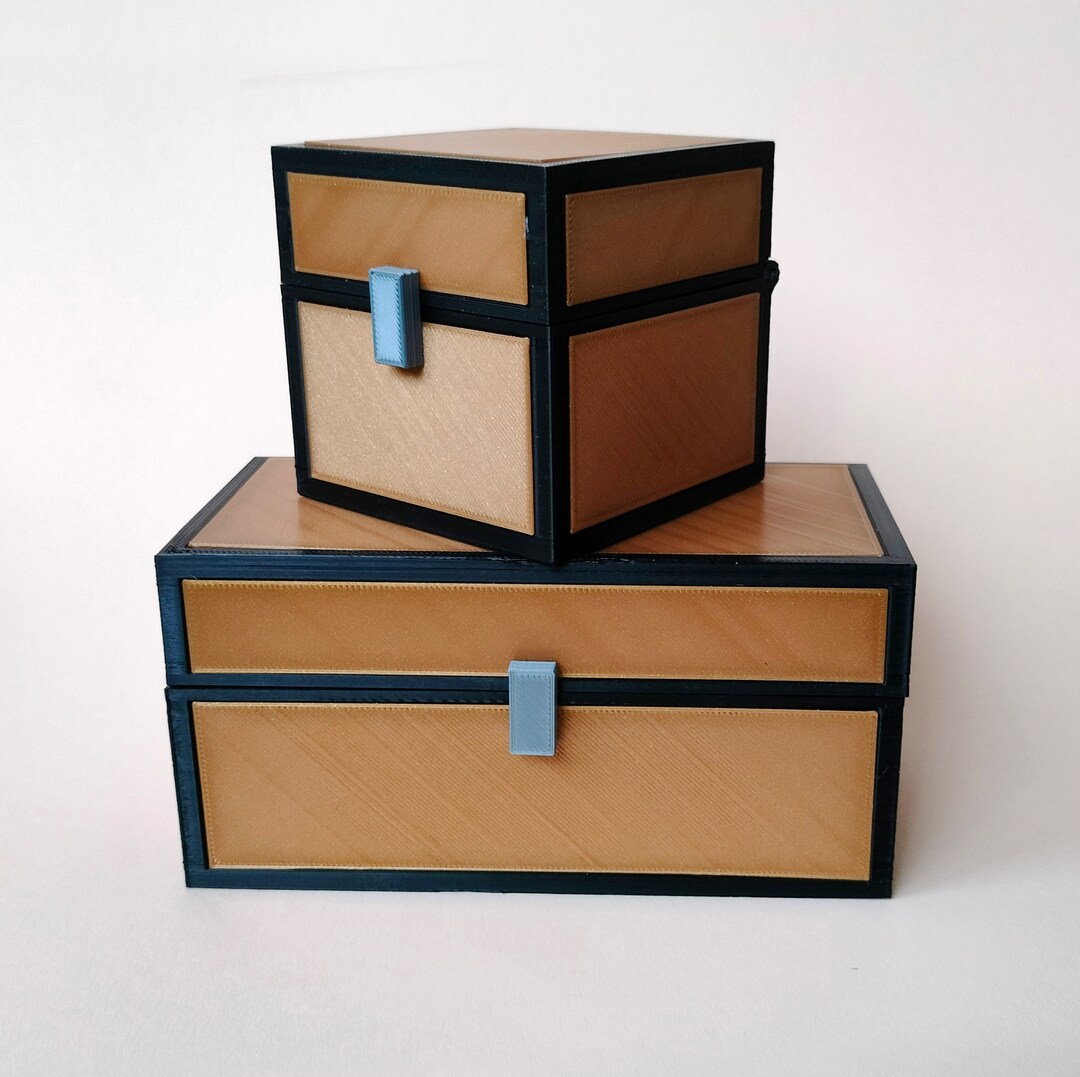 Minecraft Chest Storage Box 3D Print Table Organiser, Desk Accessories ...