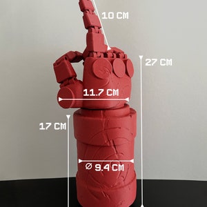 Headphone Stand Hellboy's Right Hand of Doom 3D Printed Hellboy Arm ...