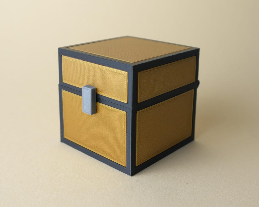 Minecraft Chest Storage Box | 3D Print Table Organiser, Desk ...