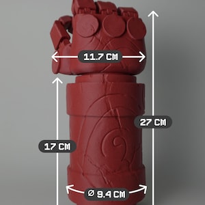 Headphone Stand Hellboy's Right Hand of Doom | 3D Printed Hellboy Arm ...