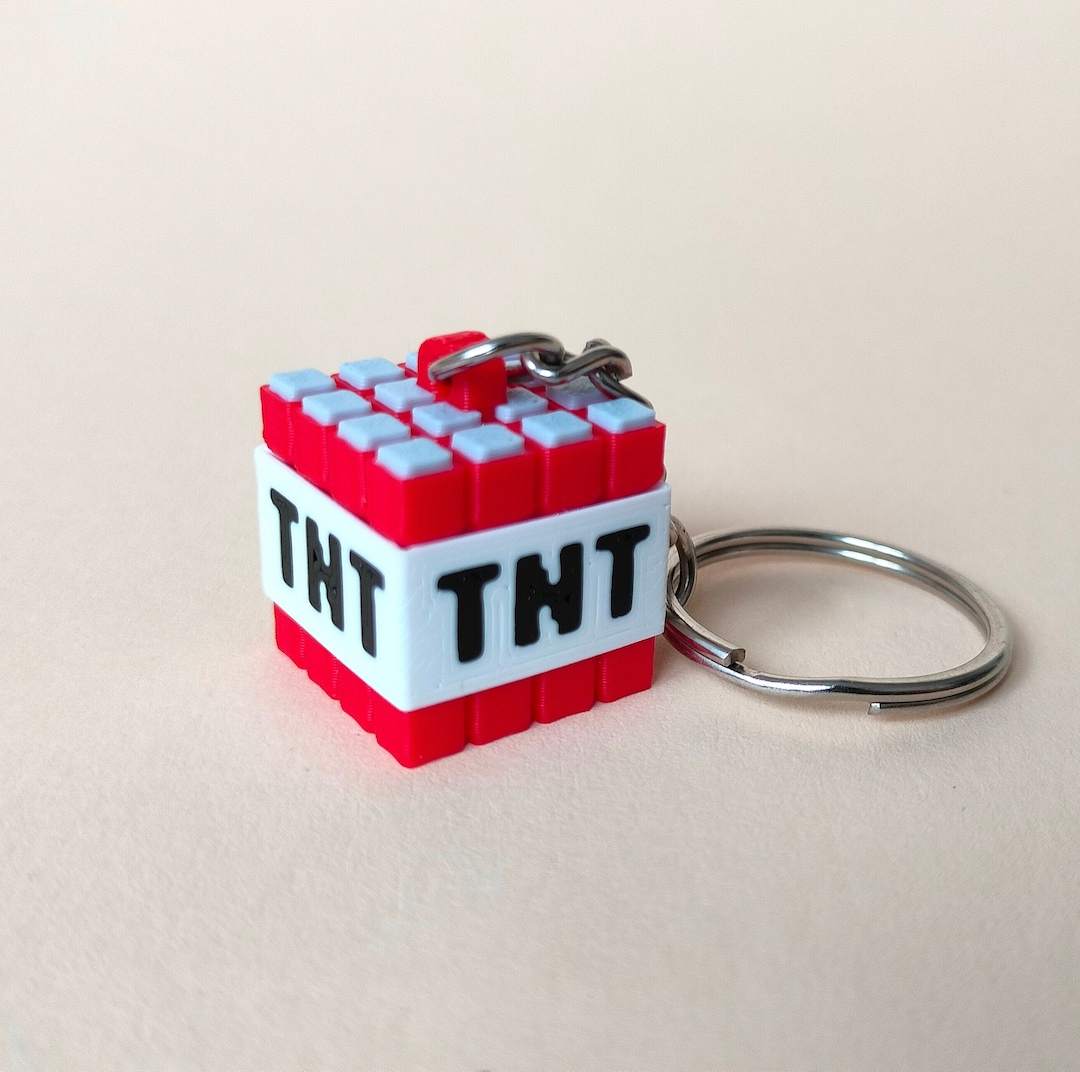 Minecraft TNT Keychain | Gaming Accessories Decoration, 3D Print ...