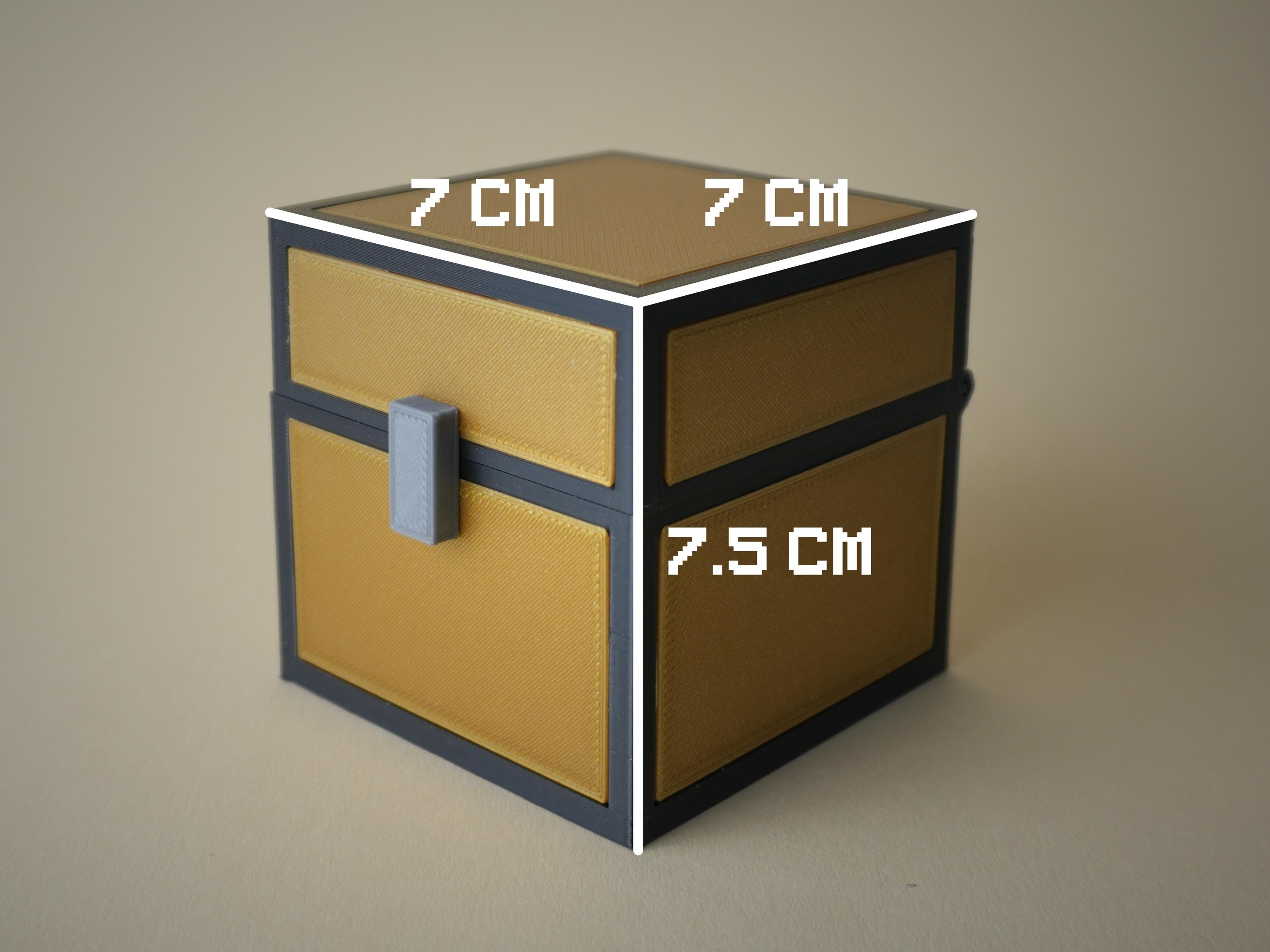 Minecraft Chest Storage Box | 3D Print Table Organiser, Desk ...