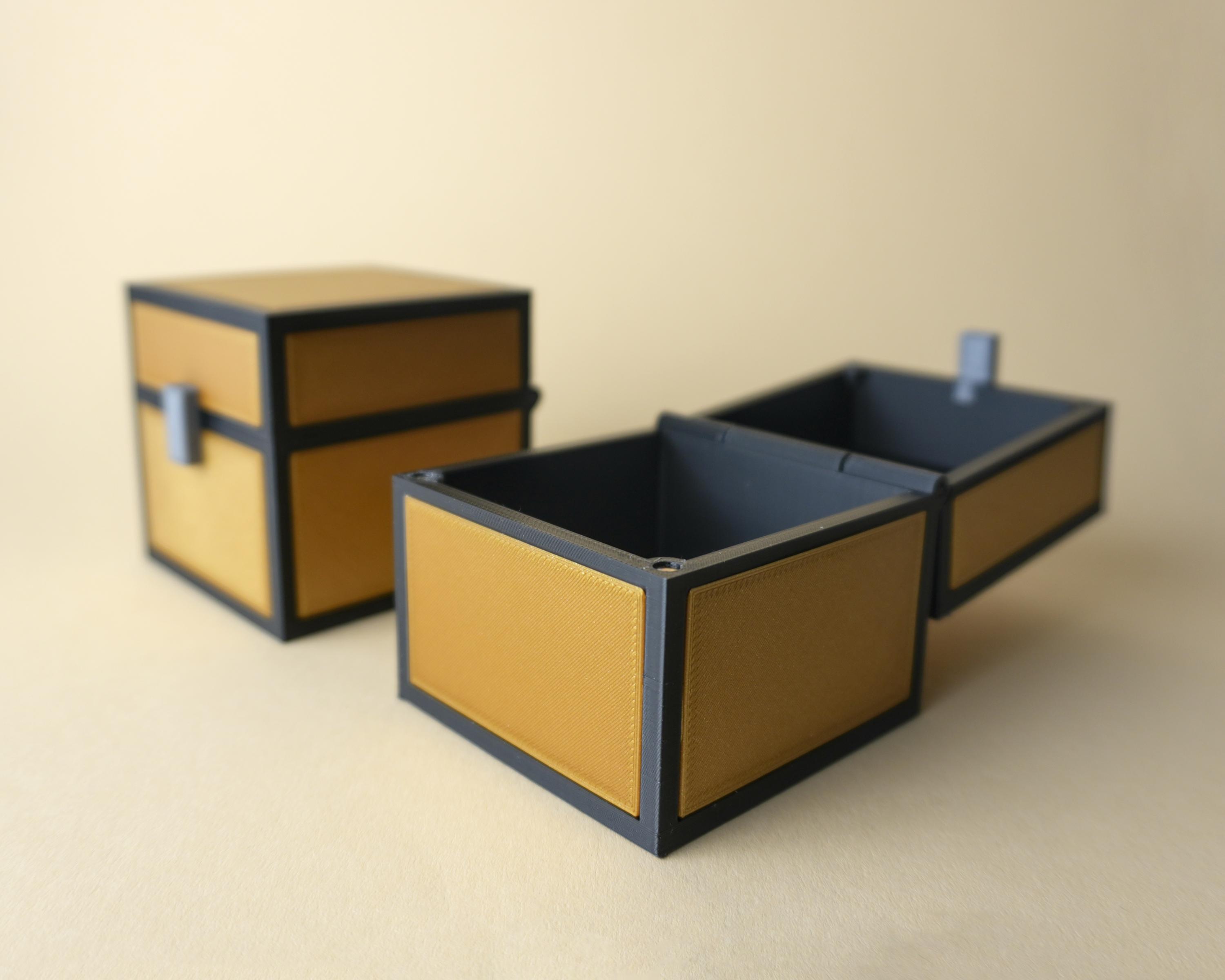 Minecraft Chest Storage Box | 3D Print Table Organiser, Desk ...