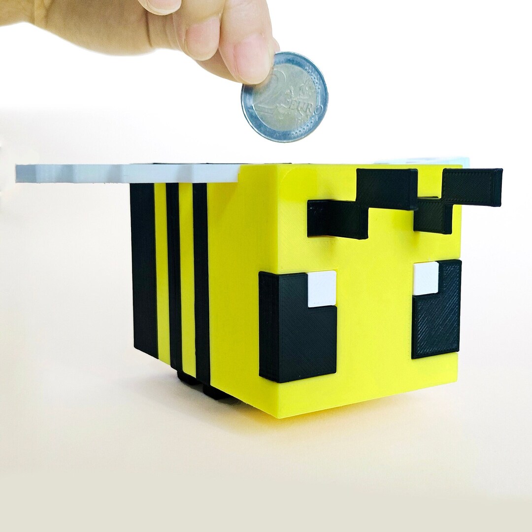 Minecraft Bee Money Bank 3D Print Piggy Bank Unique Penny - Etsy