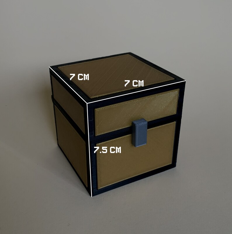 Minecraft Chest Storage Box 3D Print Table Top Organiser - Etsy