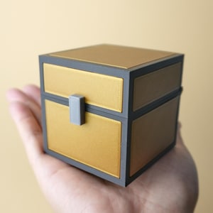 Minecraft Chest Storage Box | 3D Print Table Organiser, Desk ...