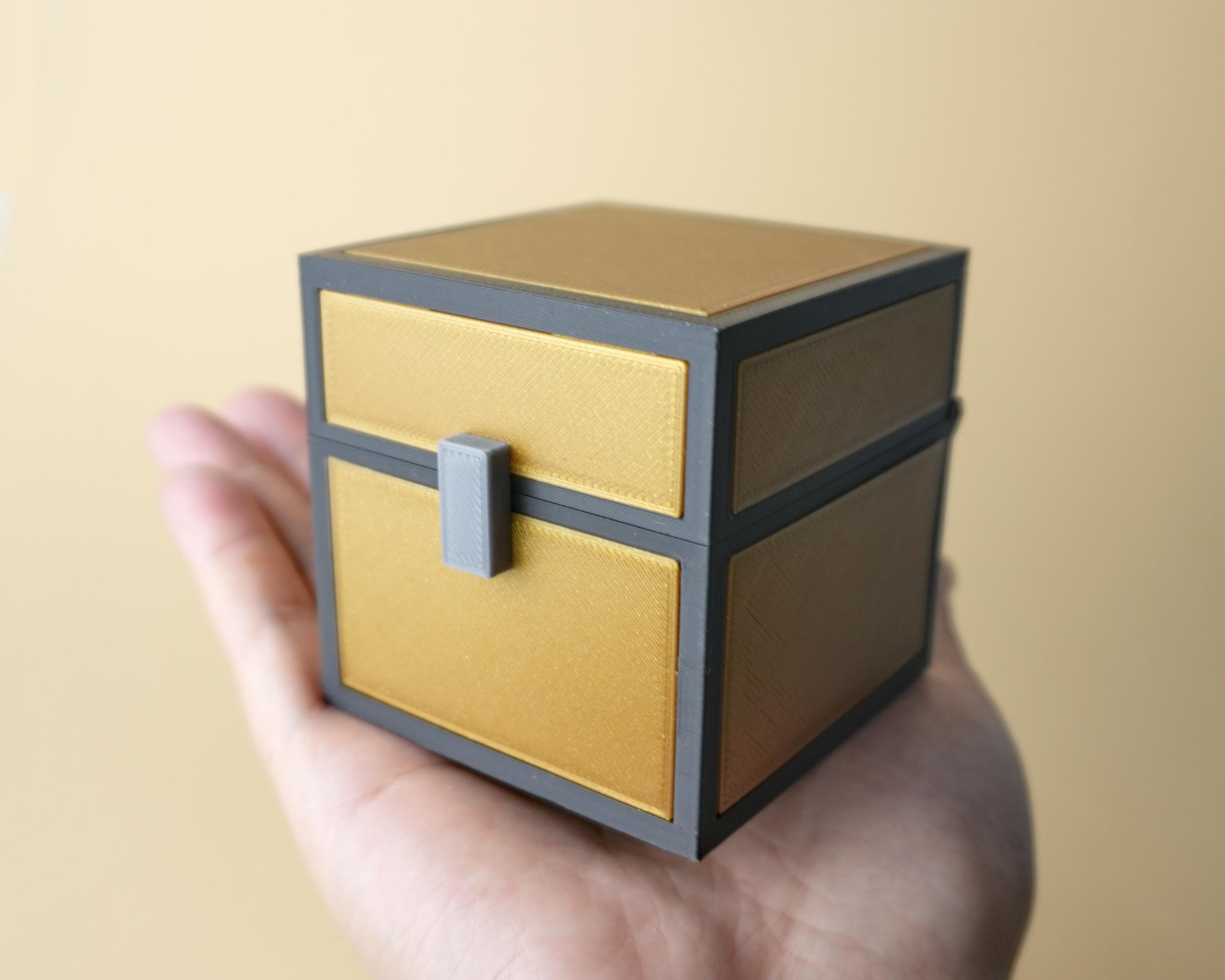 Minecraft Chest Storage Box | 3D Print Table Organiser, Desk ...