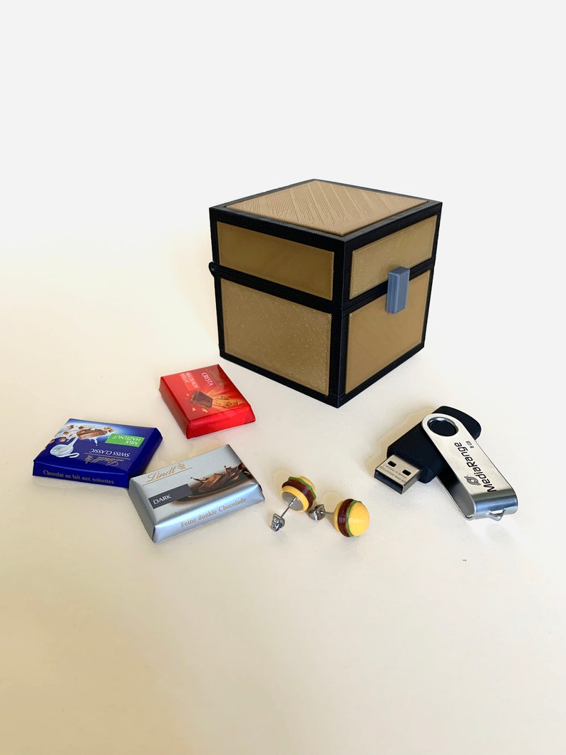 Minecraft Chest Storage Box 3D Print Table Top Organiser - Etsy
