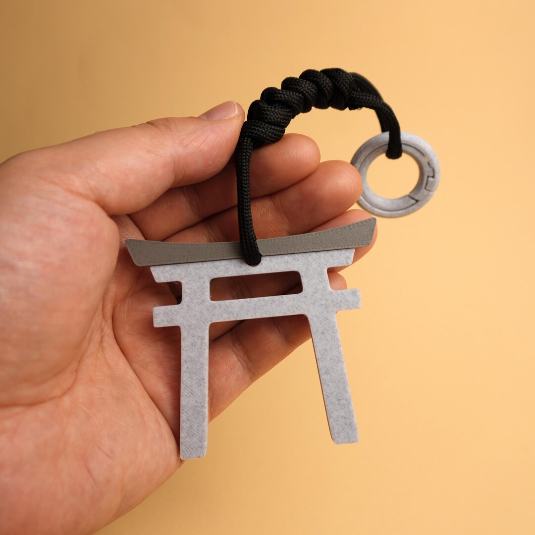 Japanese Stone Torii Gate Bag Charm With Paracord | Bag Accessories ...
