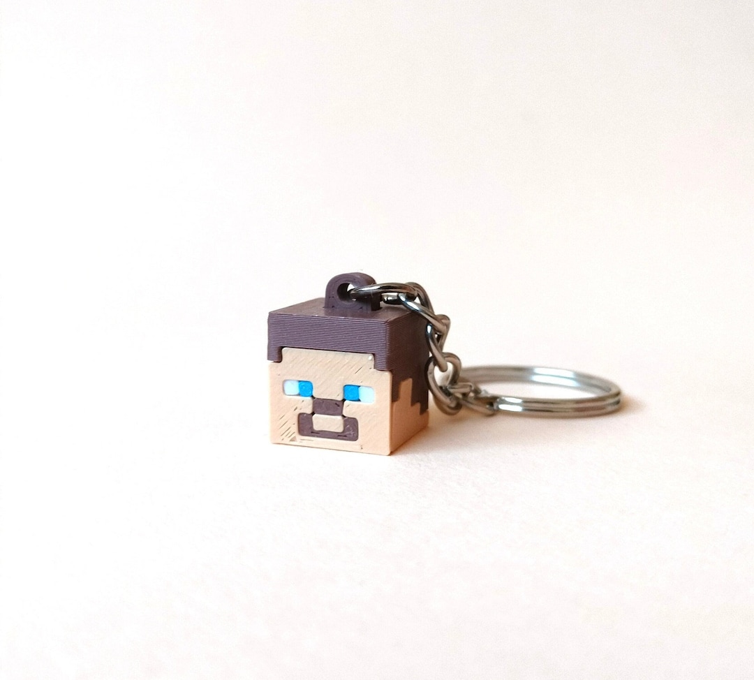 Minecraft Steve Keychain 3D Print Accessories, Gaming Decoration ...