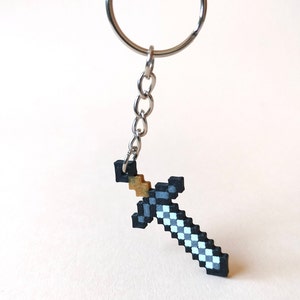 Minecraft Sword Keychain Iron | EDC, Gaming Decoration Gadgets, Kids ...