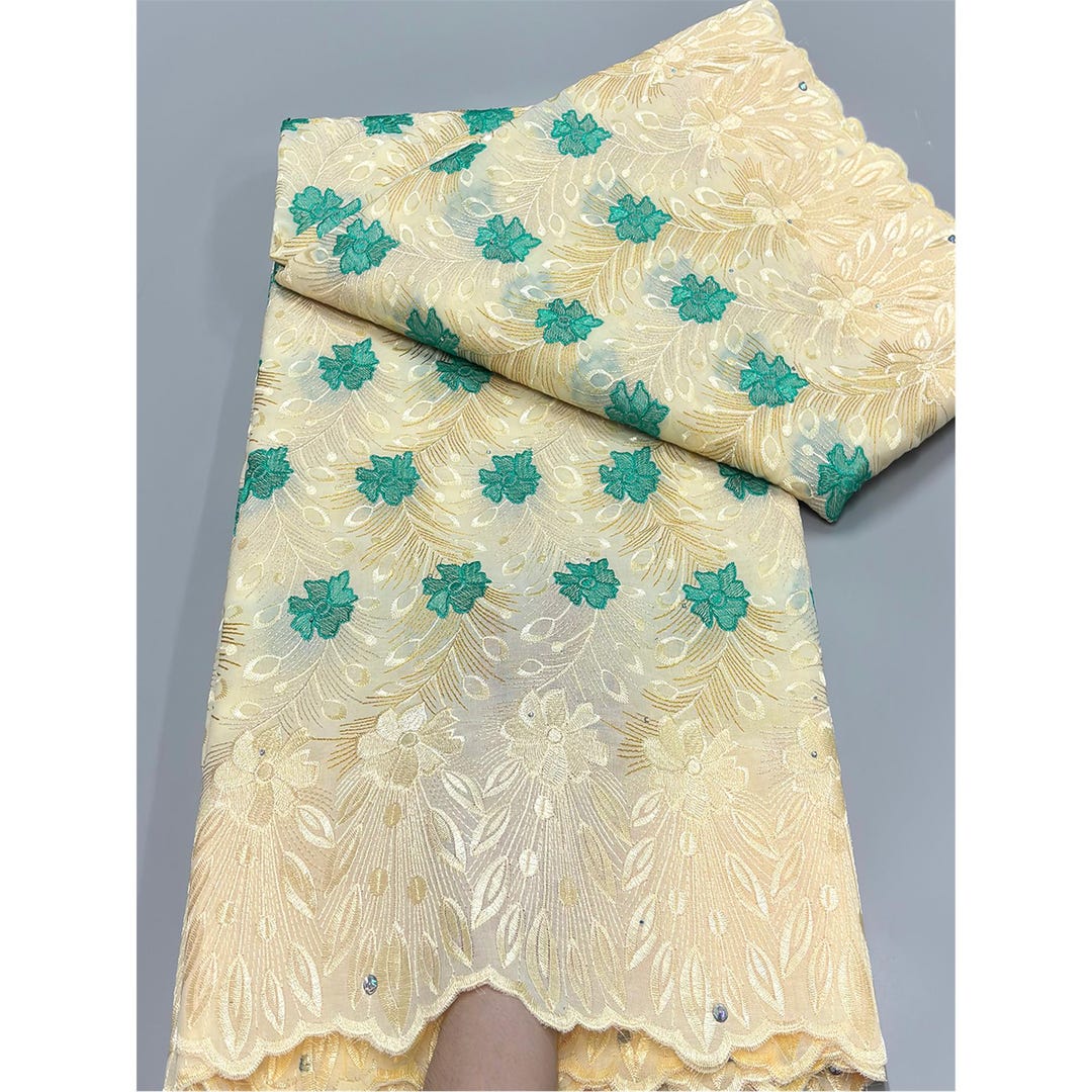 Luxurious Dubai Swiss Voile Lace With Stones – High-quality African ...
