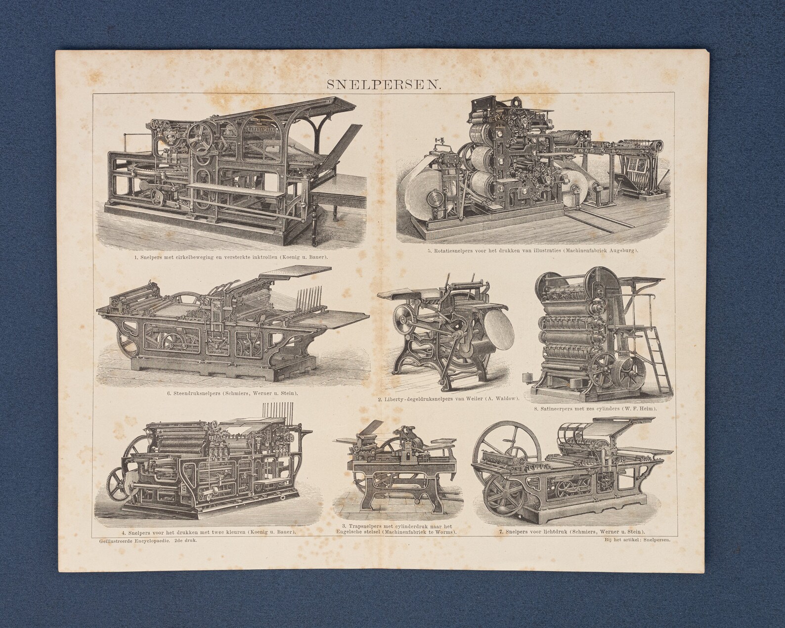 Original print of Lithography machines 1884 antique lithograph | Etsy