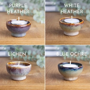 Handmade Ceramic Tea Light Candle Holder Available in 11 Glazes ...