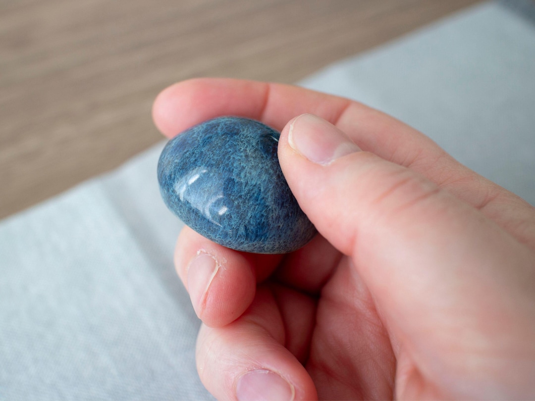 Handmade Ceramic Worry Stone, Nature-inspired Glazed Ceramic Fidget ...