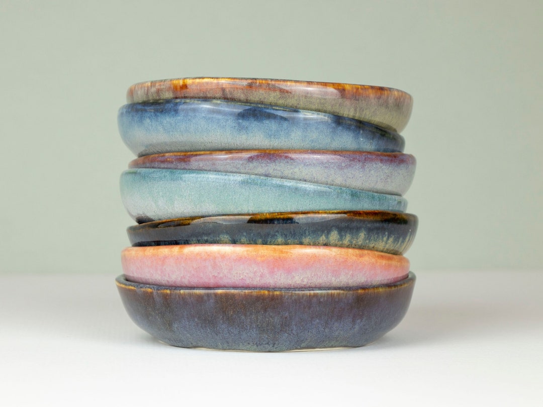 Handmade Ceramic Candle Dish • Trinket Dish • Pillar Candle Dish • Wine ...