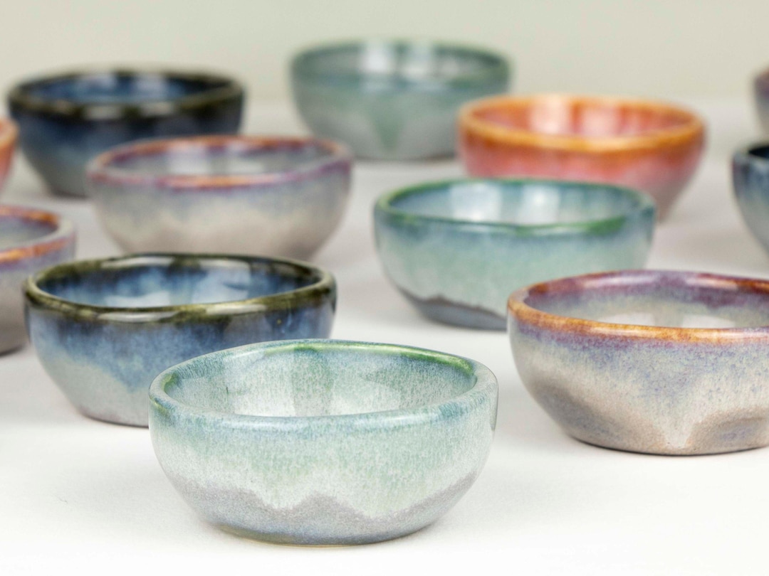 Sauce Dish • Handmade Ceramic Condiment Dish • Small Pottery Bowl in ...