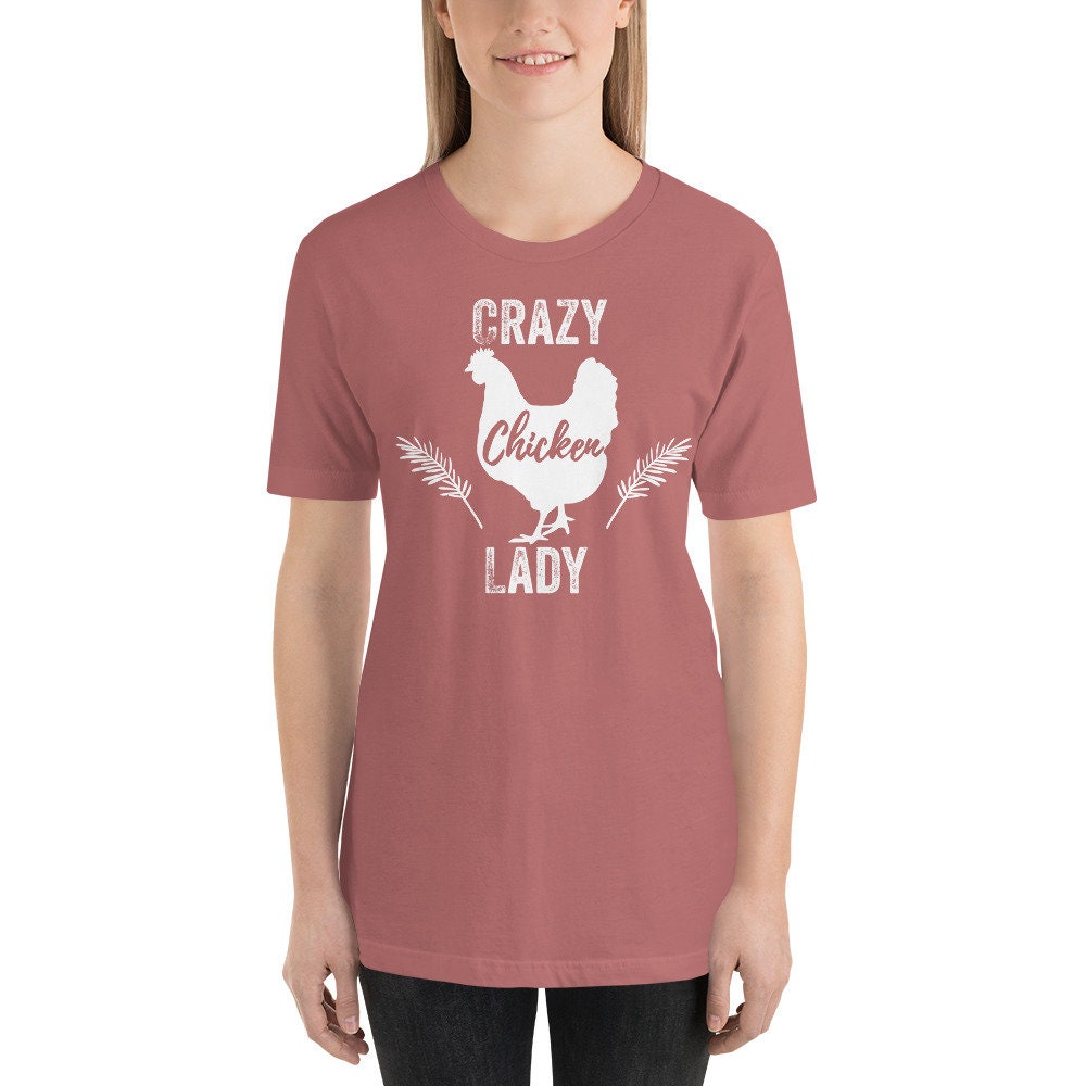 Crazy Chicken Lady Shirt, Funny Lady Shirt, Chicken Farmer Shirt ...