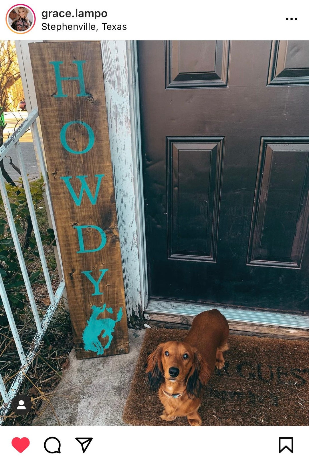 HOWDY Porch Leaner - Etsy