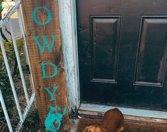 Howdy Porch Leaner , Cow , Farmhouse , Dog , Home Sweet Home, Highland ...