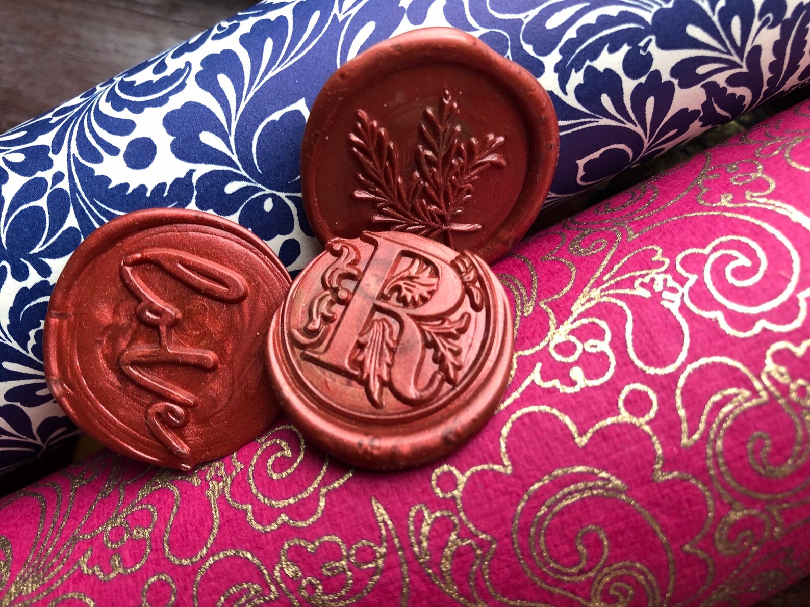 Red Wax Seal Stamps in 3 Designs - Etsy UK