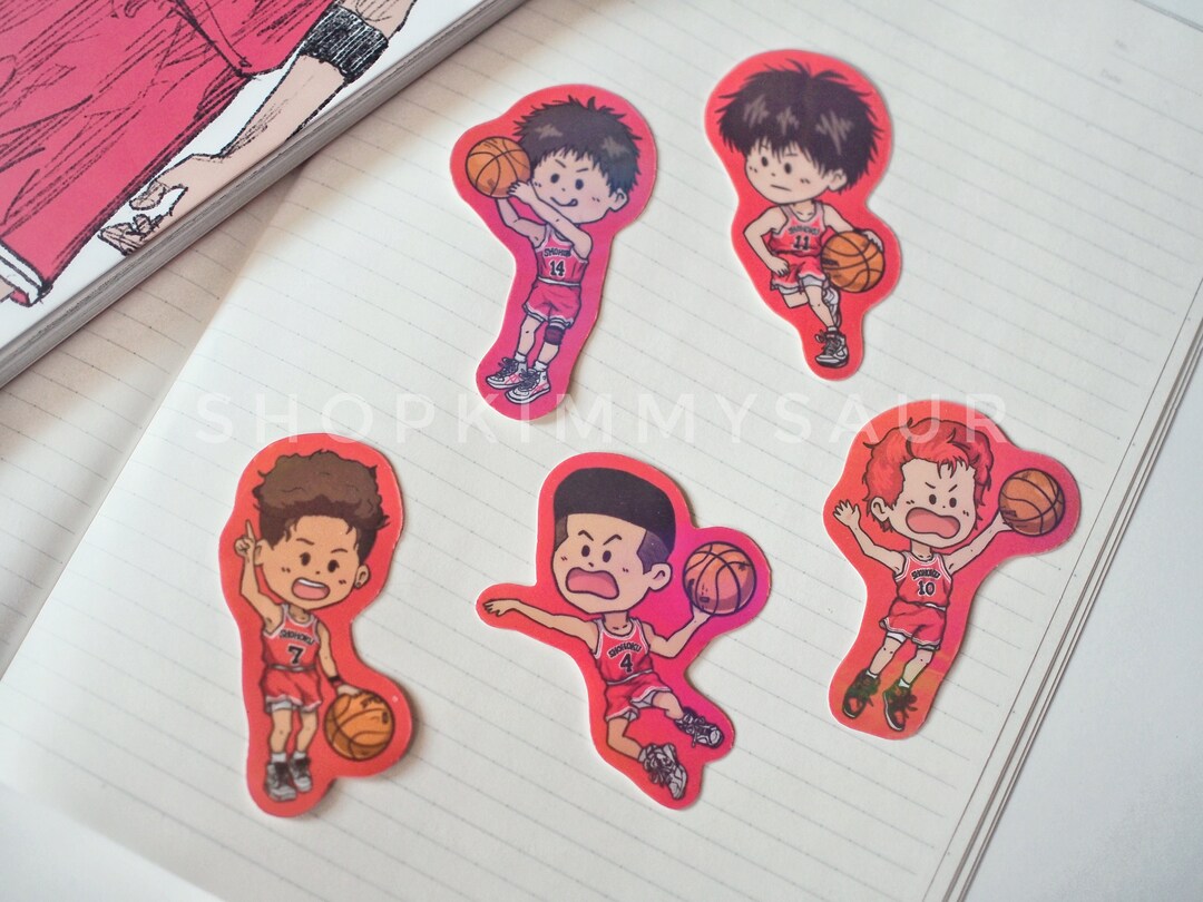 Slam Dunk Stickers | Holographic Stickers, Laptop Stickers, Basketball ...
