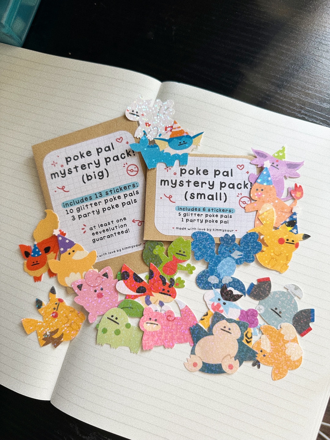 Poke Pal MYSTERY PACK | Holographic Stickers, Bujo Stickers, Cute Video ...