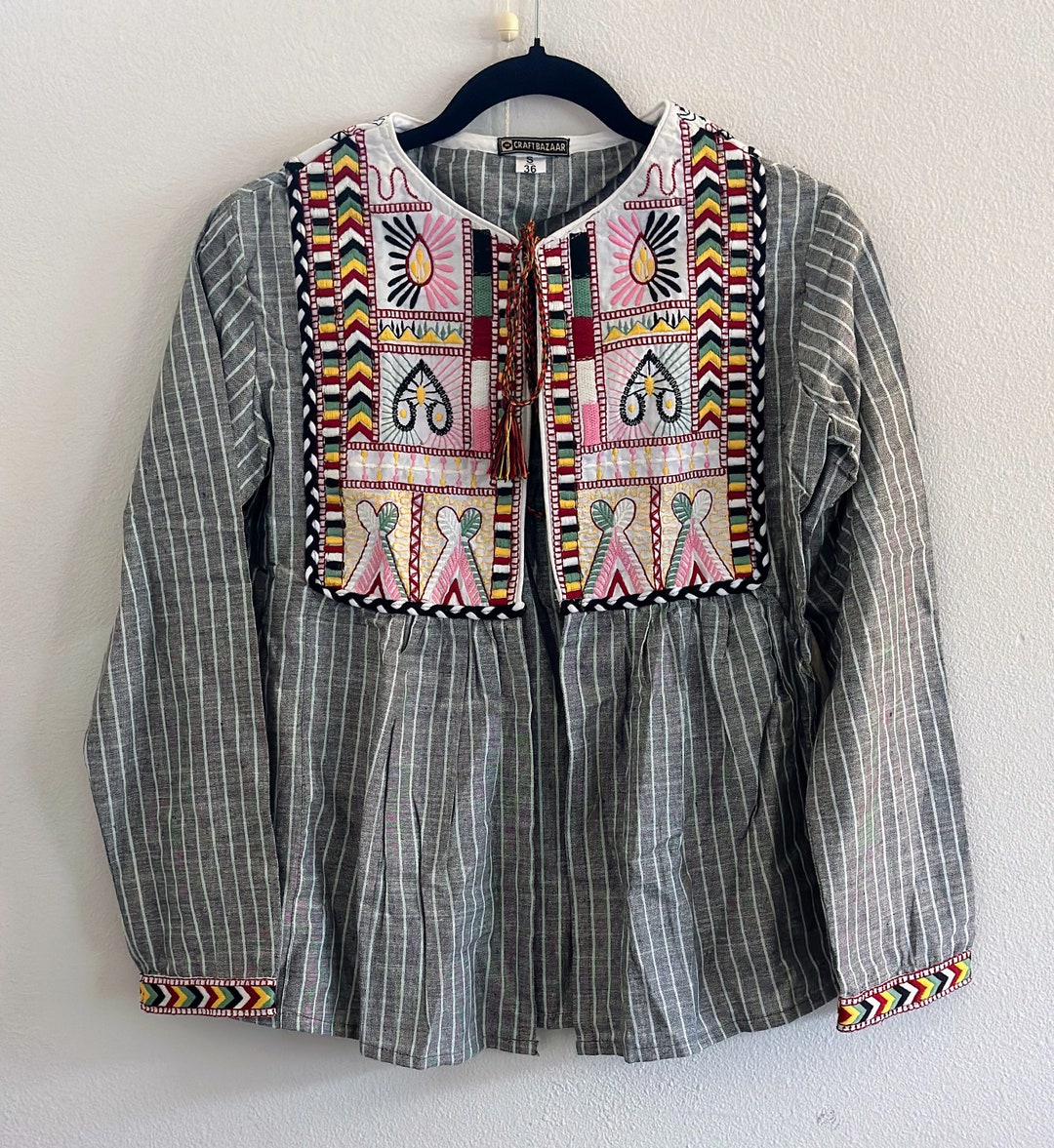 Women Embroidered Banjara Boho Jacket, Traditional Kutch Koti, Indian ...