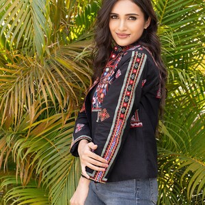 Embroidery Jacket for Women | Boho Festival Coat | Indian Traditional ...