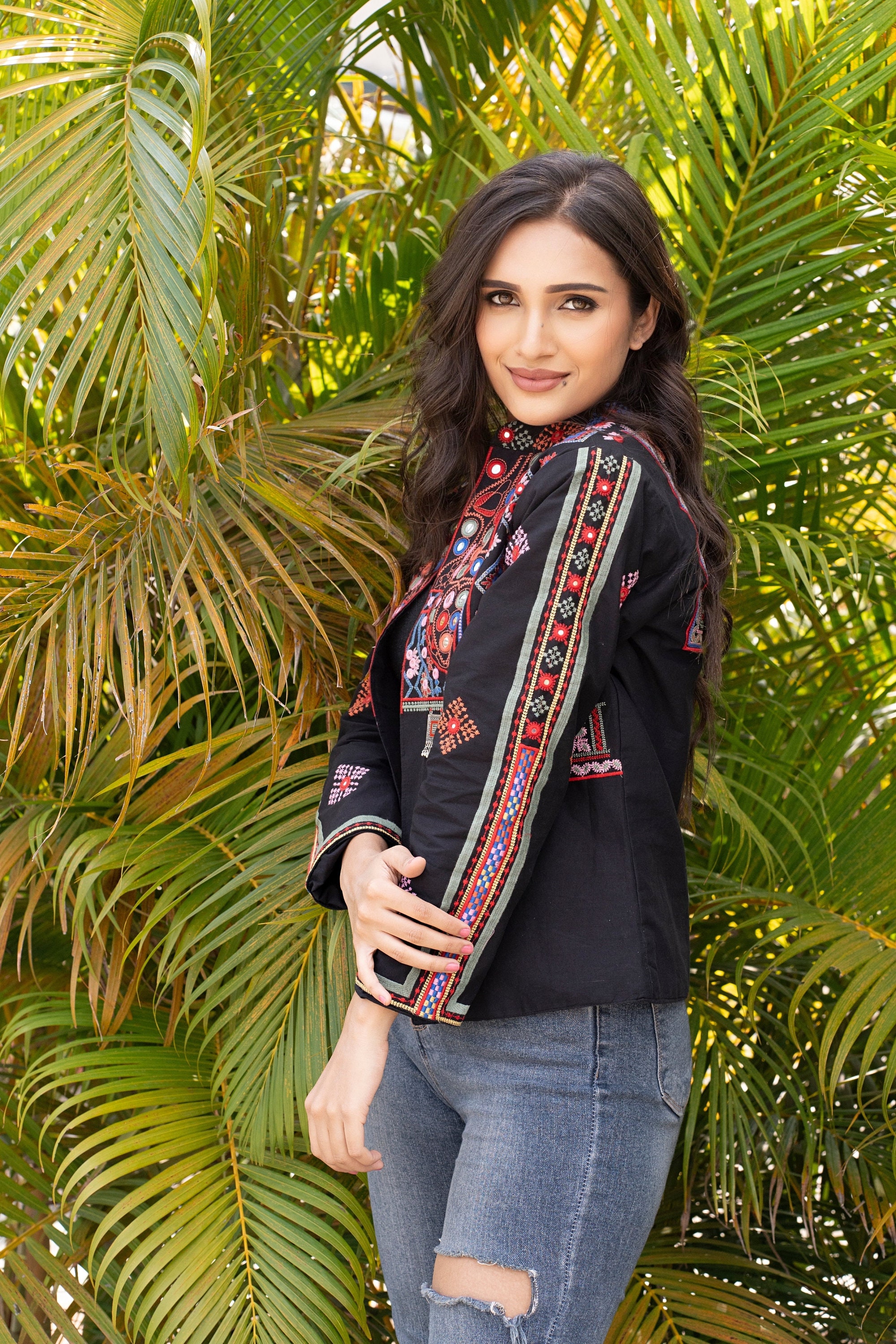 Embroidery Jacket for Women | Boho Festival Coat | Indian Traditional ...