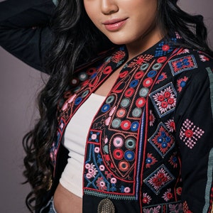 Embroidery Jacket for Women | Boho Festival Coat | Indian Traditional ...