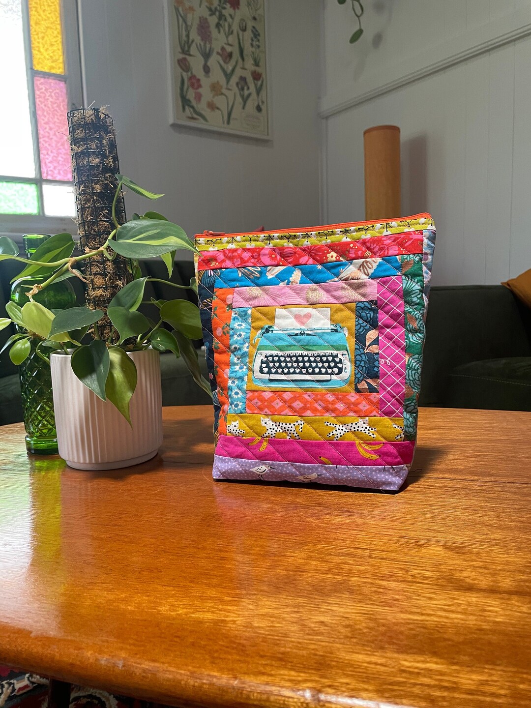 Quilted Square Bottom Pouch - Etsy