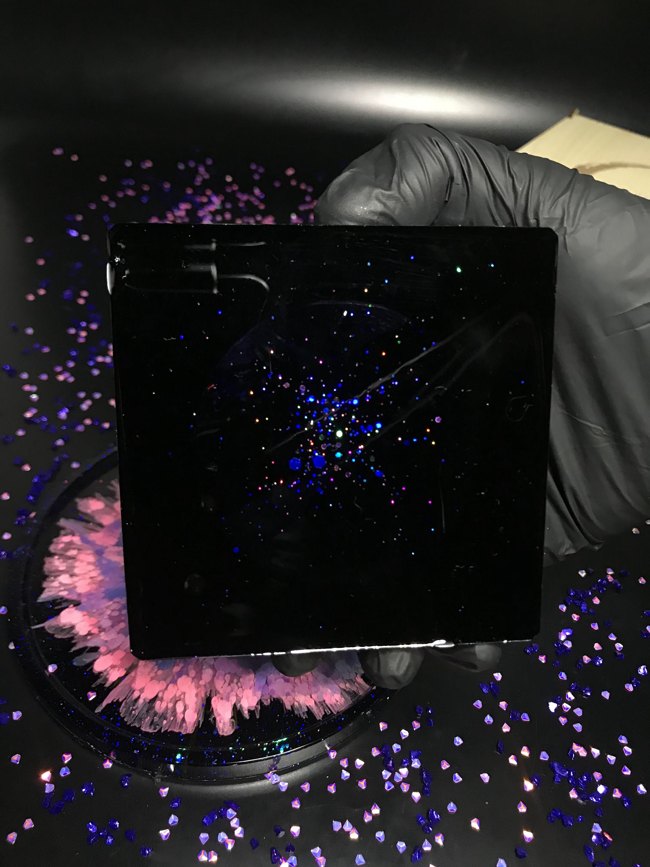 Cosmos Epoxy Grinder SET, Resin Grinder, Tobacco Tray, Epoxy Handmade ...