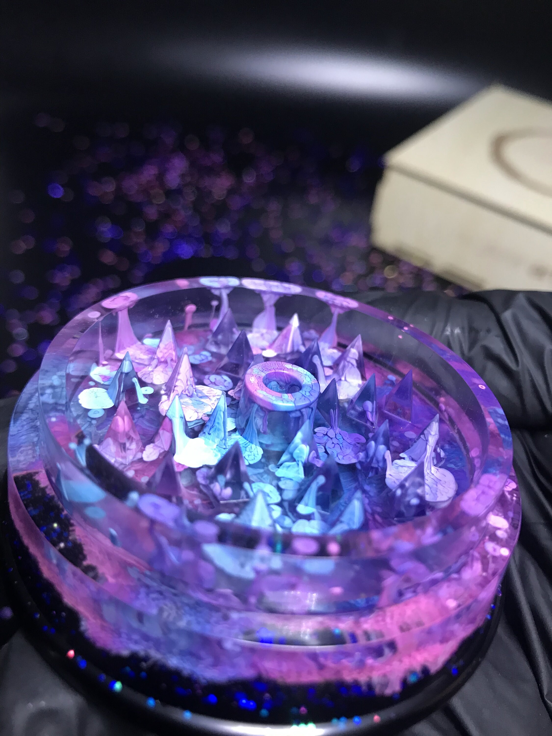 Cosmos Epoxy Grinder SET, Resin Grinder, Tobacco Tray, Epoxy Handmade ...