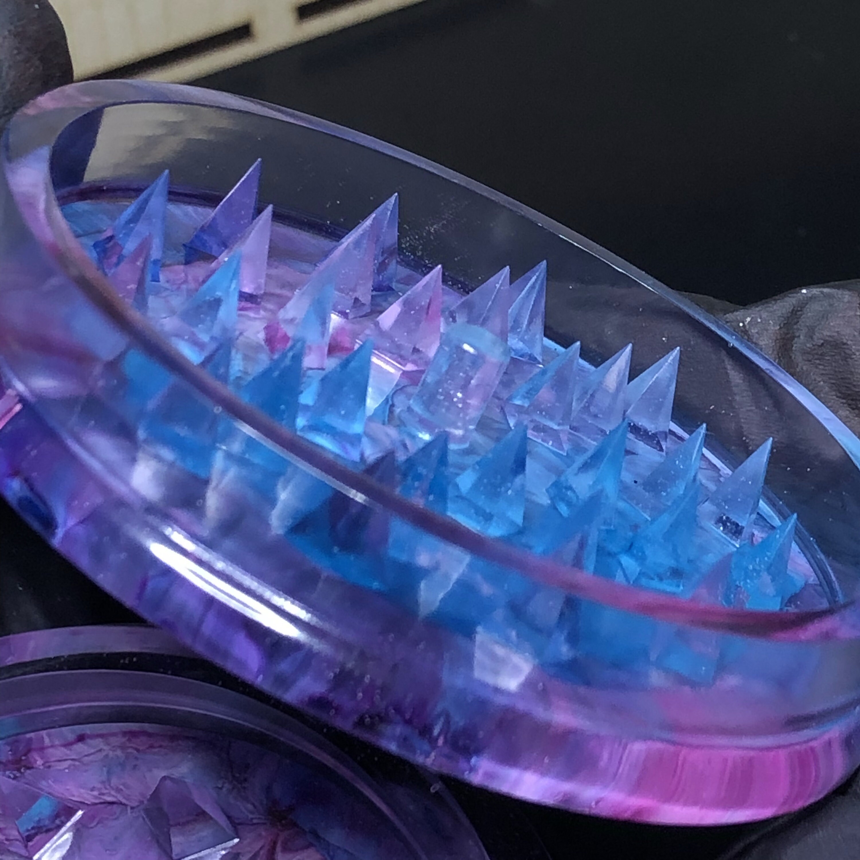 Cloudly Resin Grinder, Epoxy Grinder, Tobacco Tray, Green Handmade ...